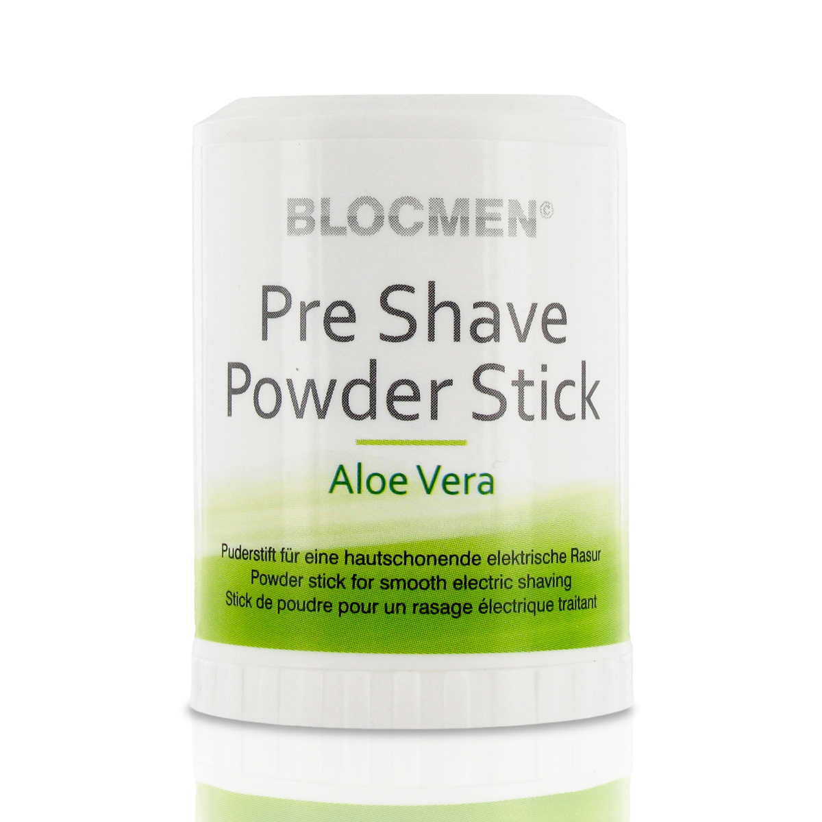 BLOCMEN® Aloe Vera Pre-Shave Powder Stick 60g – Sensitive Skin