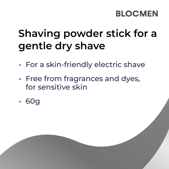 🌕 BLOCMEN® Pre-Shave Razor Powder Stick | Dry Shave Pro